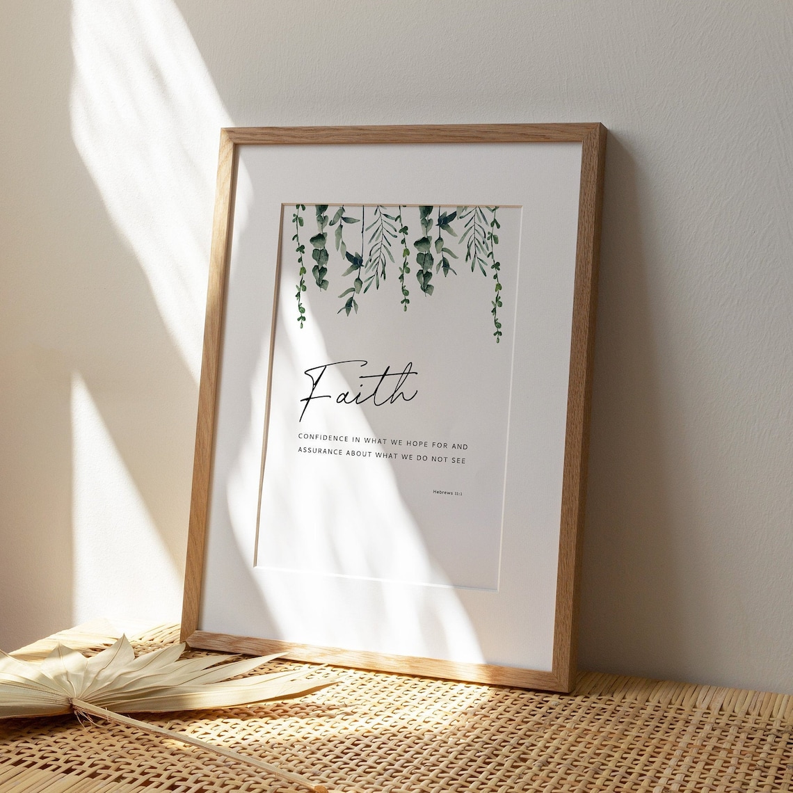 Hebrews 11:1 Faith Printable Wall Art Bible Verse Printable - Etsy