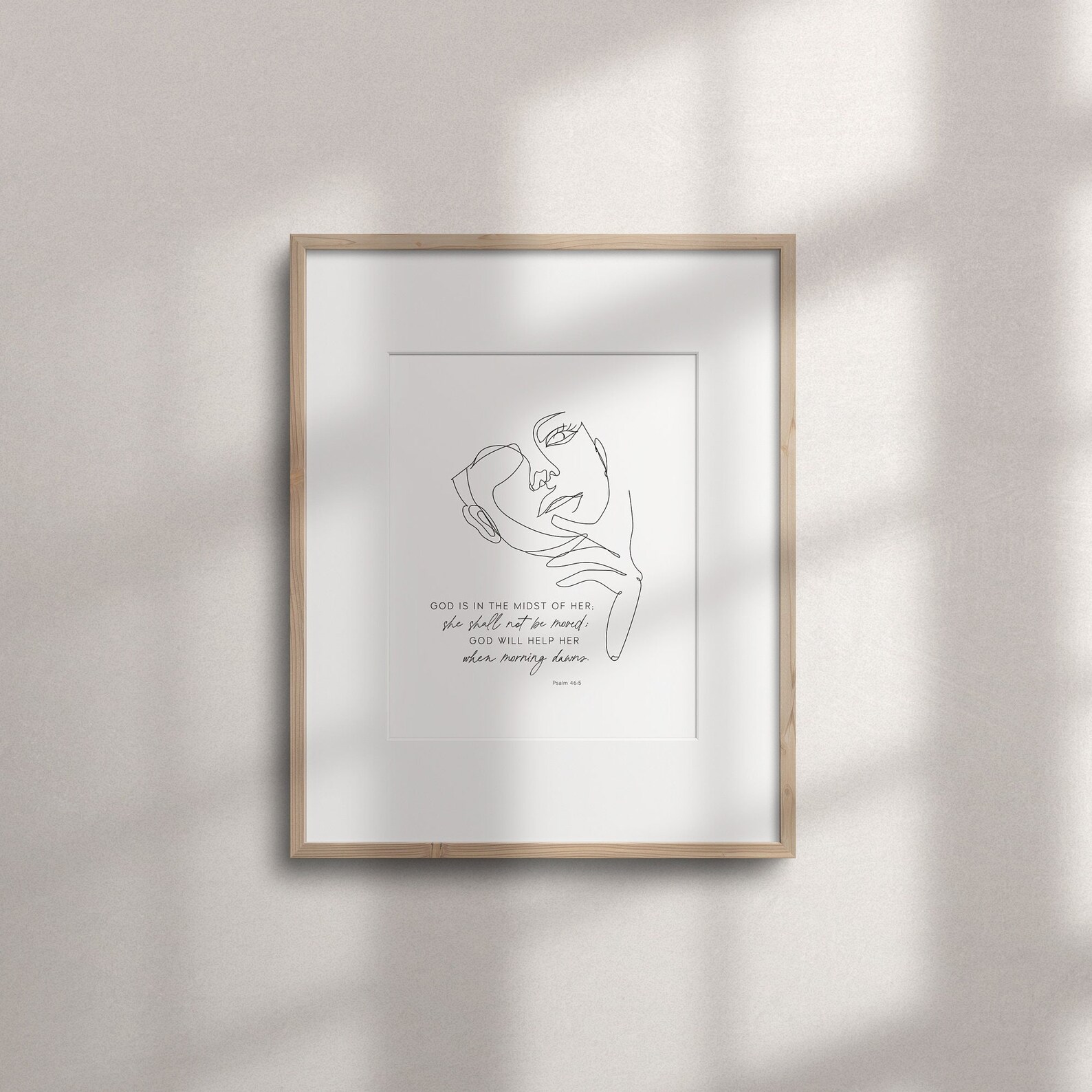 Psalm 46:5 Printable Wall Art, Christian Boho Wall Art, Printable ...