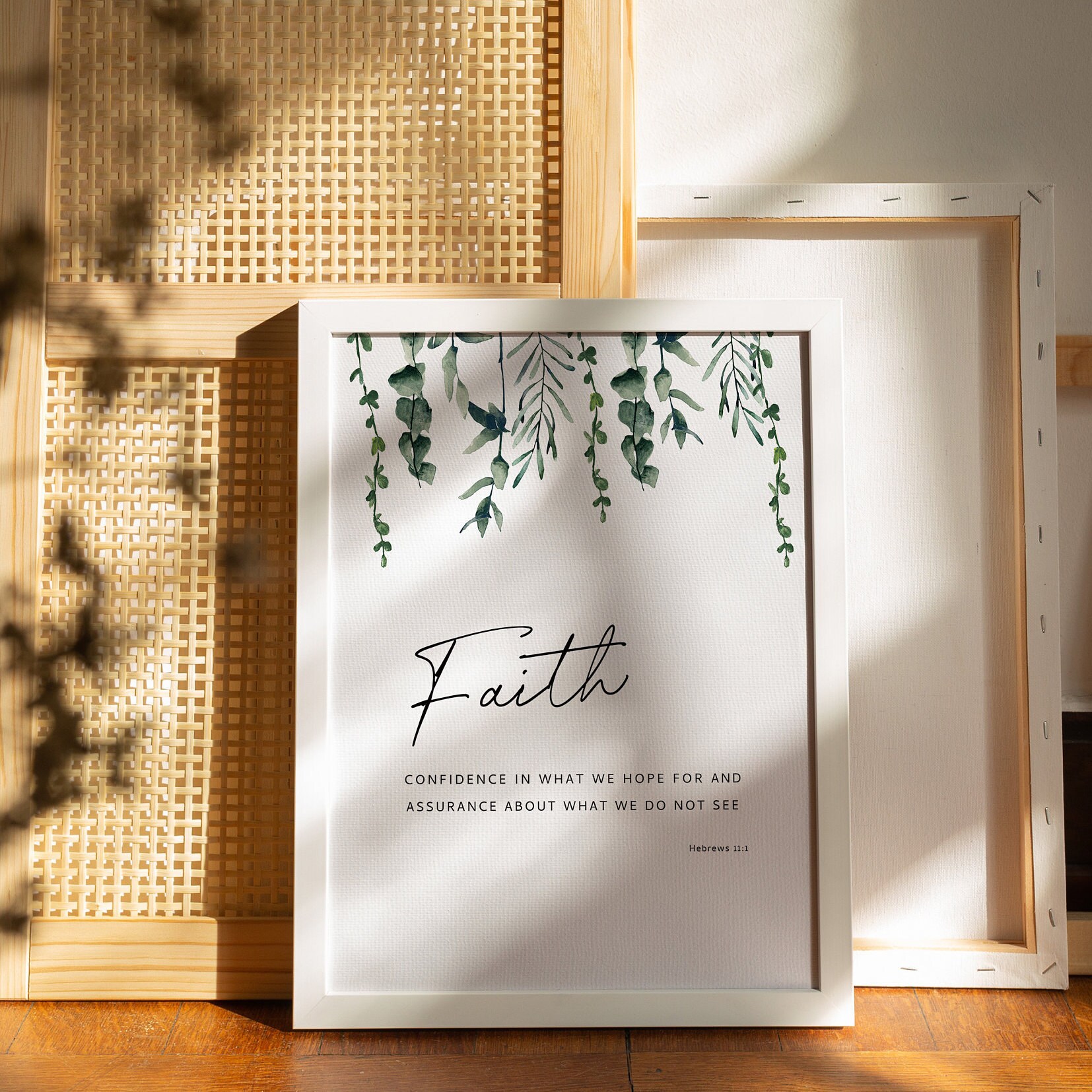 Hebrews 11:1 Faith Printable Wall Art Bible Verse Printable - Etsy