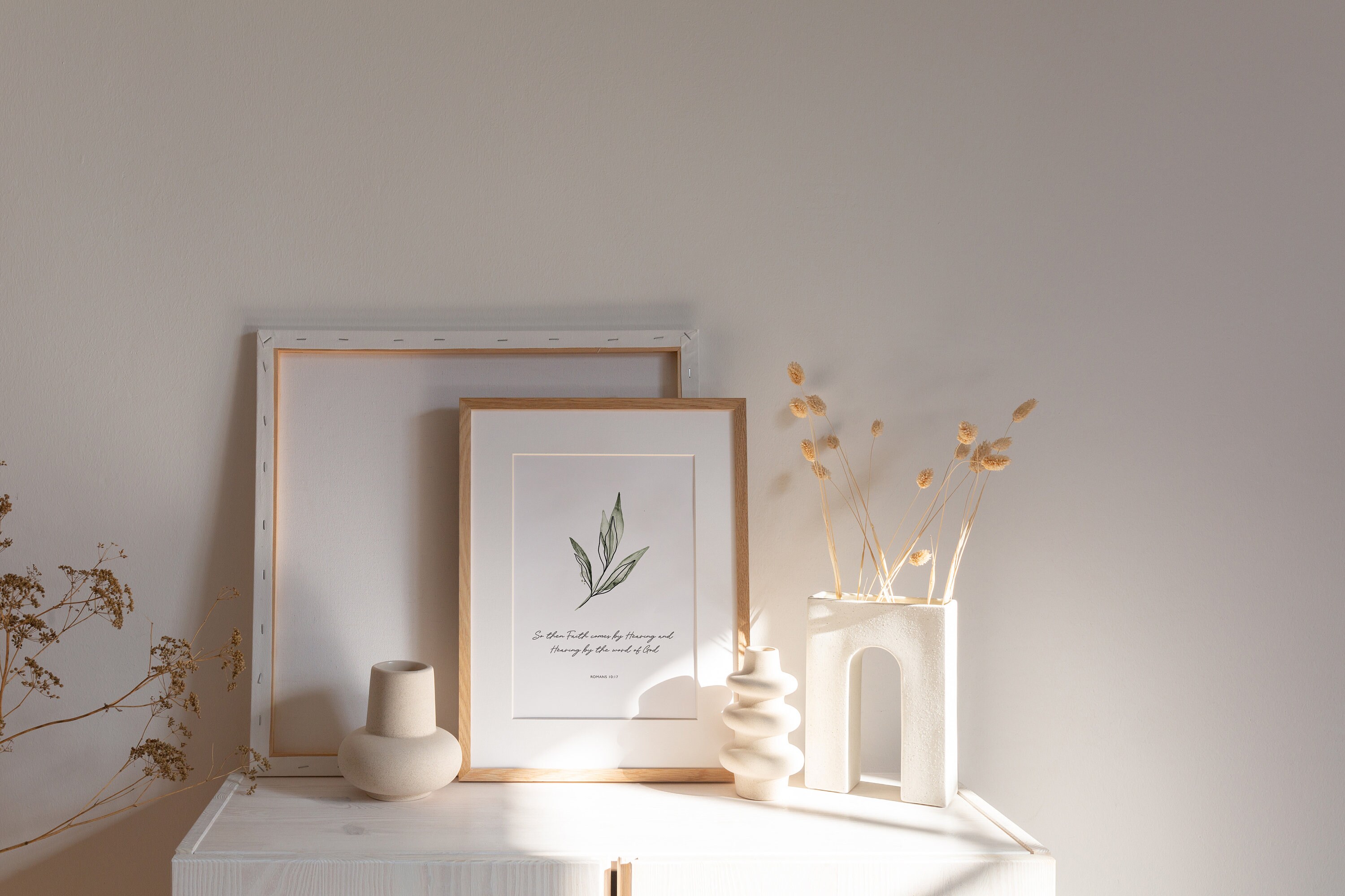 Romans 10:17, Scripture Wall Art, Easter Scripture Print, Bible Verse ...
