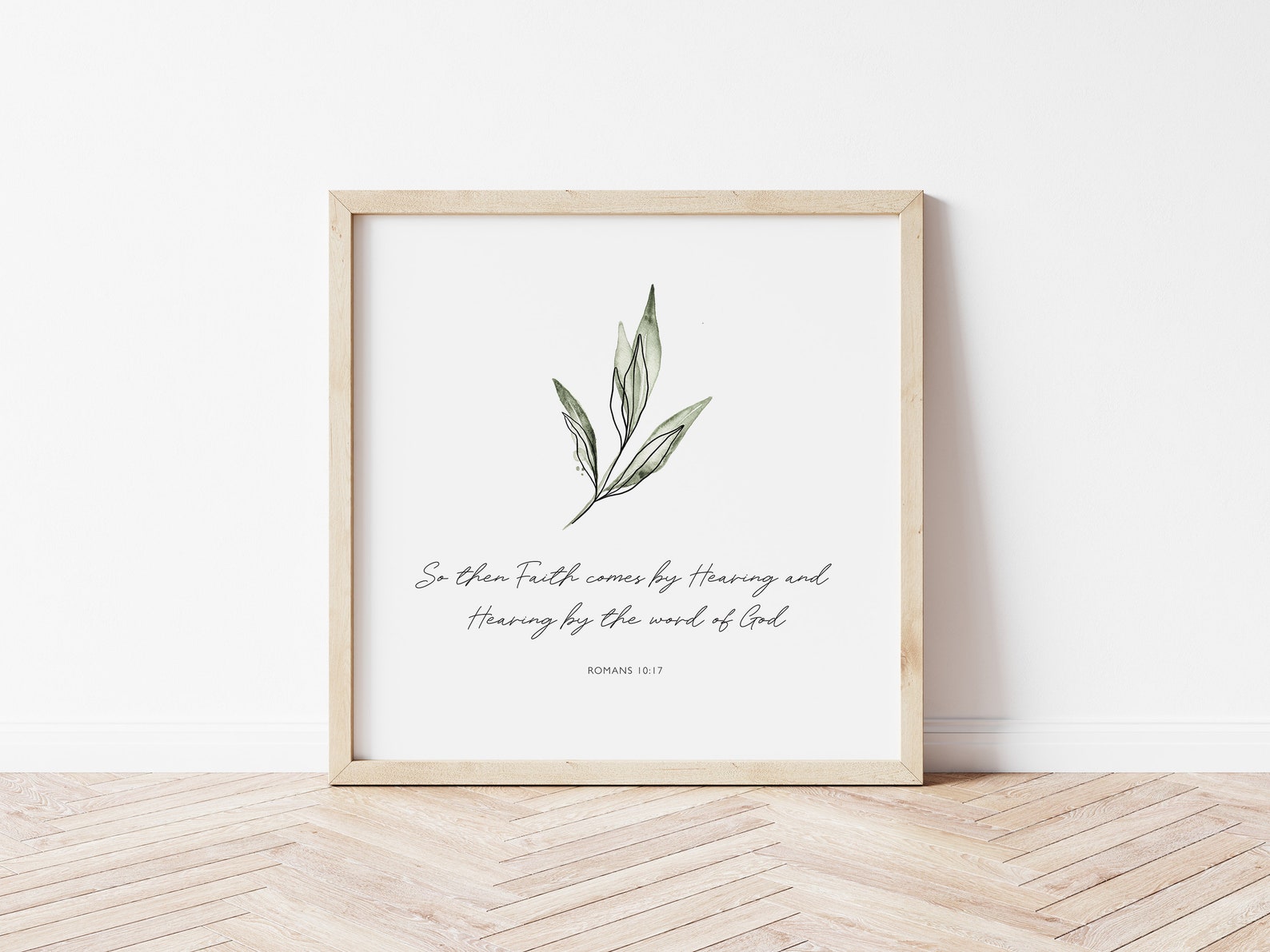 Romans 10:17, Scripture Wall Art, Easter Scripture Print, Bible Verse ...