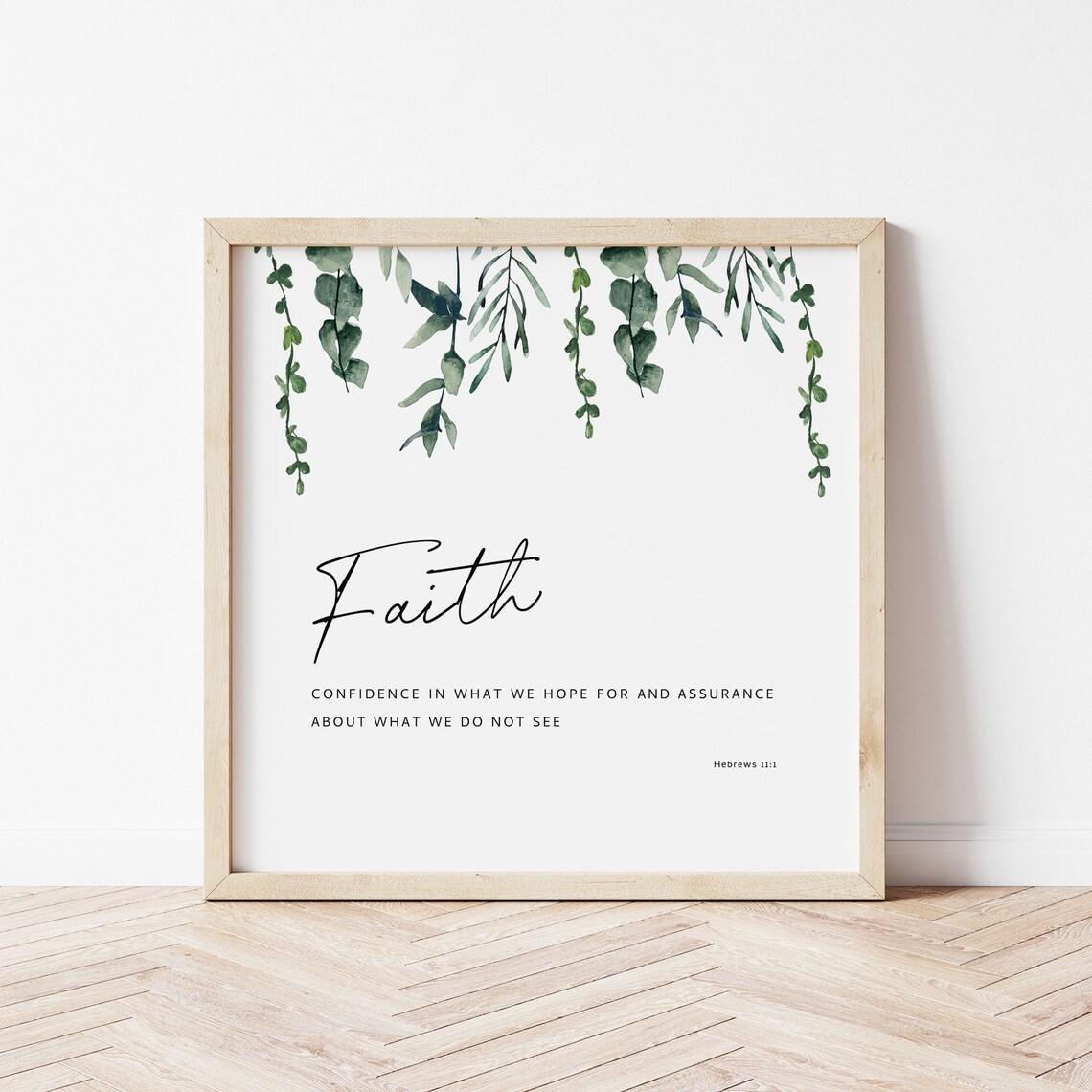 Hebrews 11:1 Faith Printable Wall Art Bible Verse Printable - Etsy