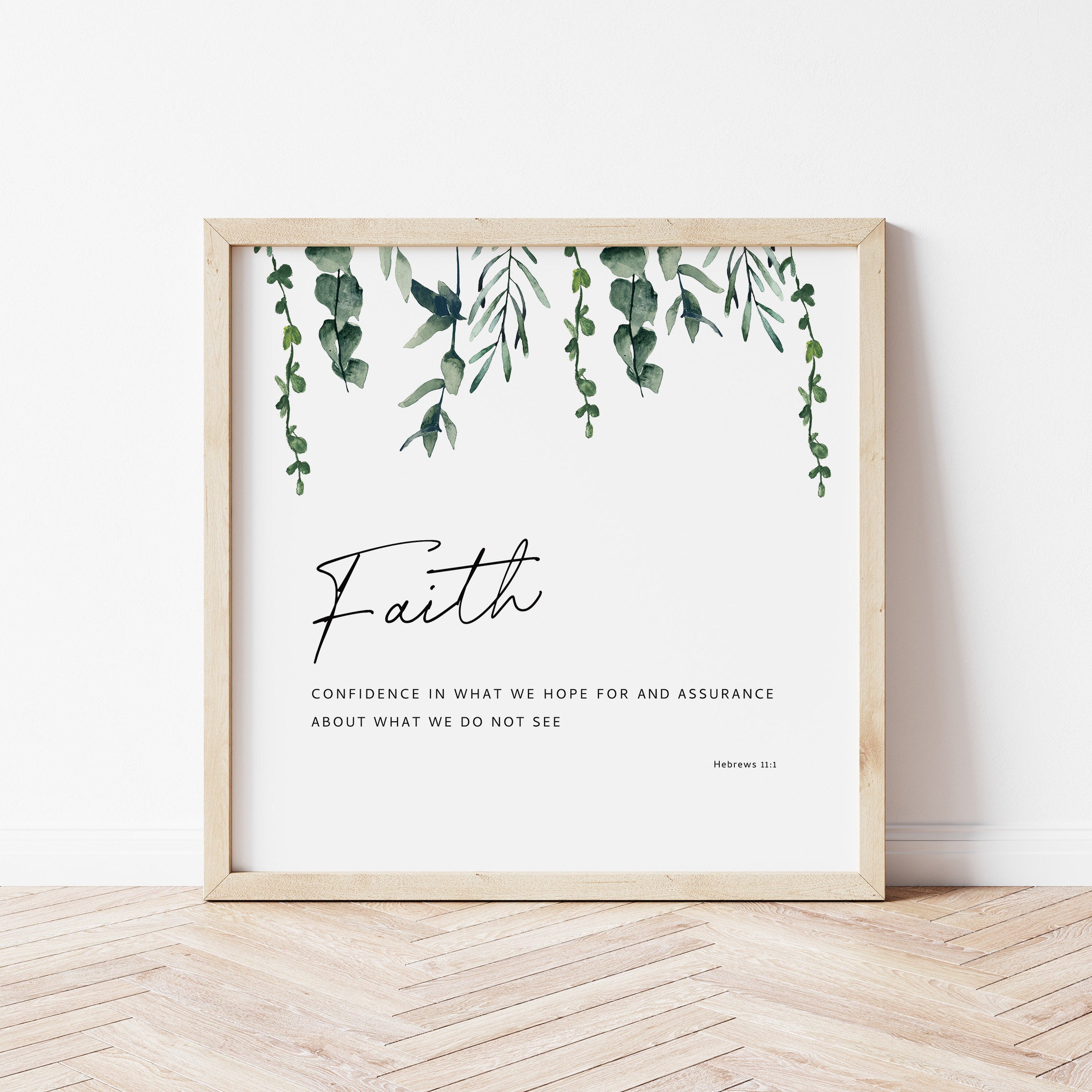Hebrews 11:1 Faith Printable Wall Art Bible Verse Printable - Etsy