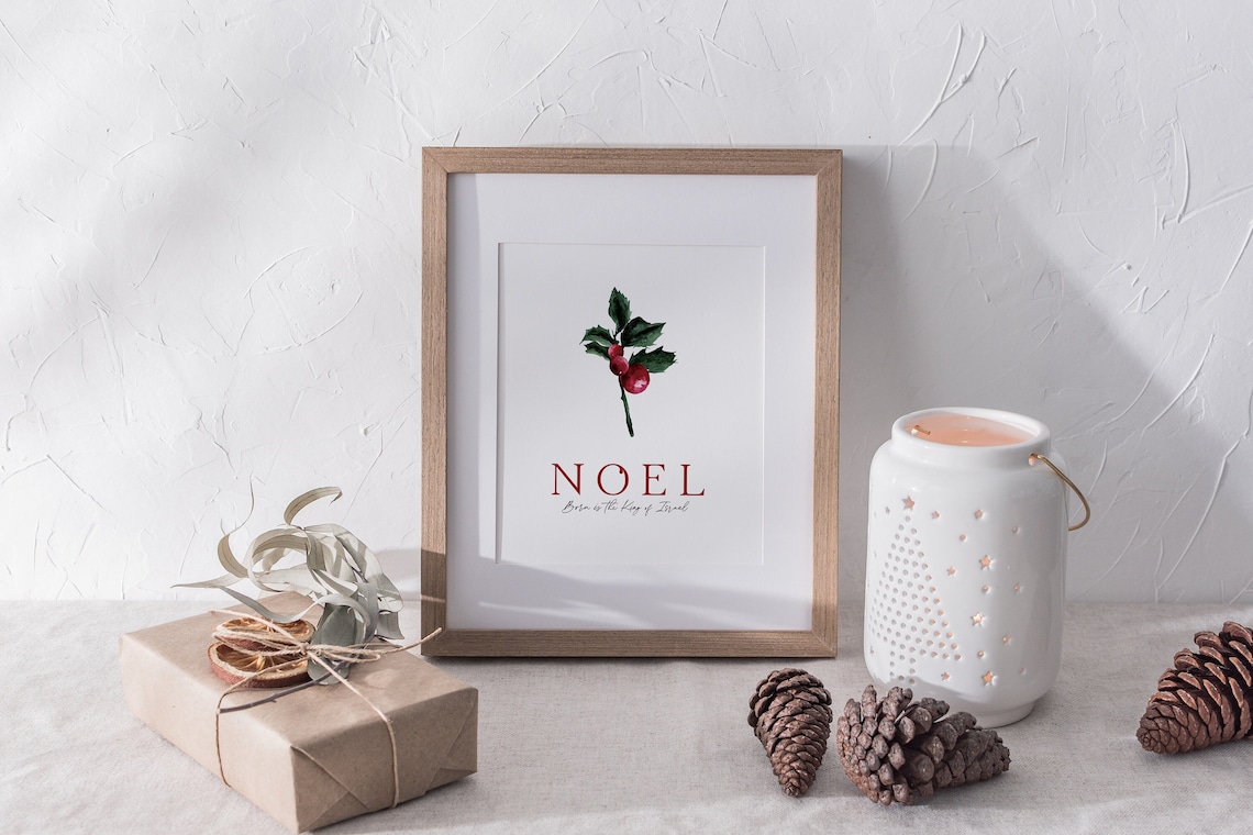 Noel Noel Sign Noel Printable Wall Art Christmas Wall Art - Etsy