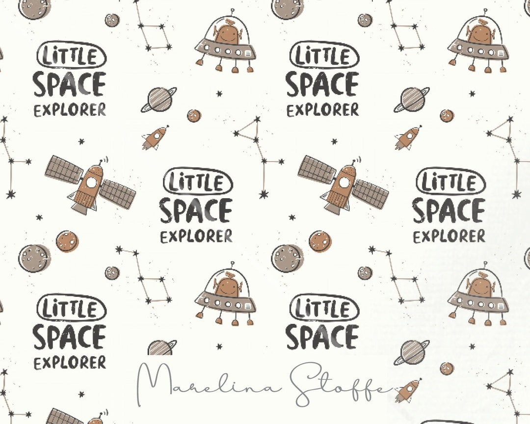Eigenproduktion French Terry Little Space Explorer - Etsy.de