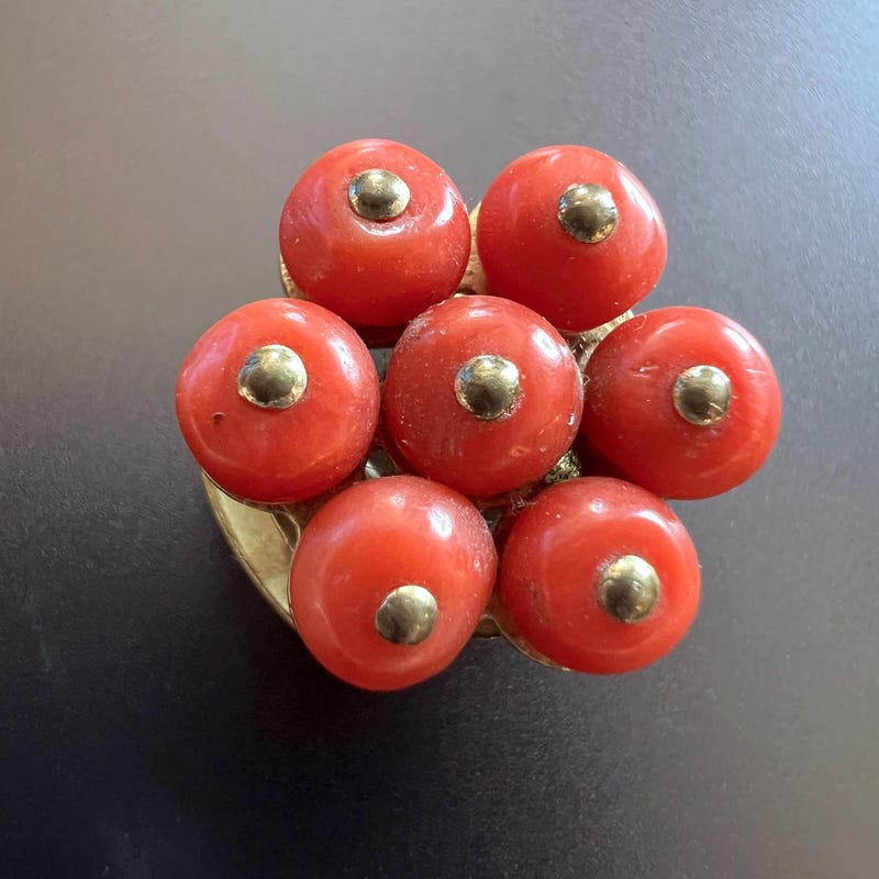 Coral Pin - Etsy