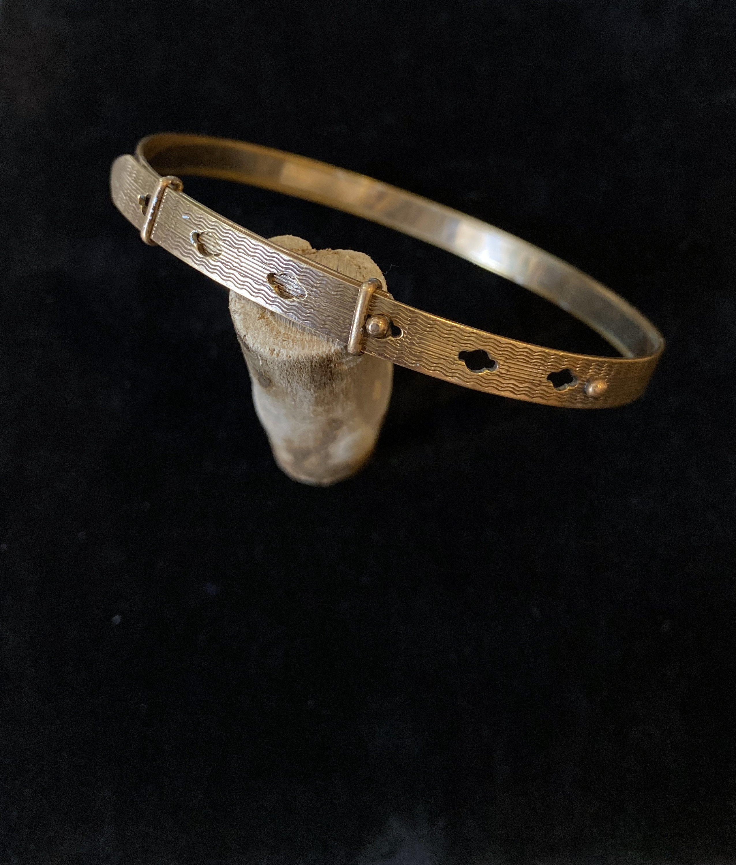 Deco Engine Turned Upper Arm Buckle Bangle Bracelet - Etsy