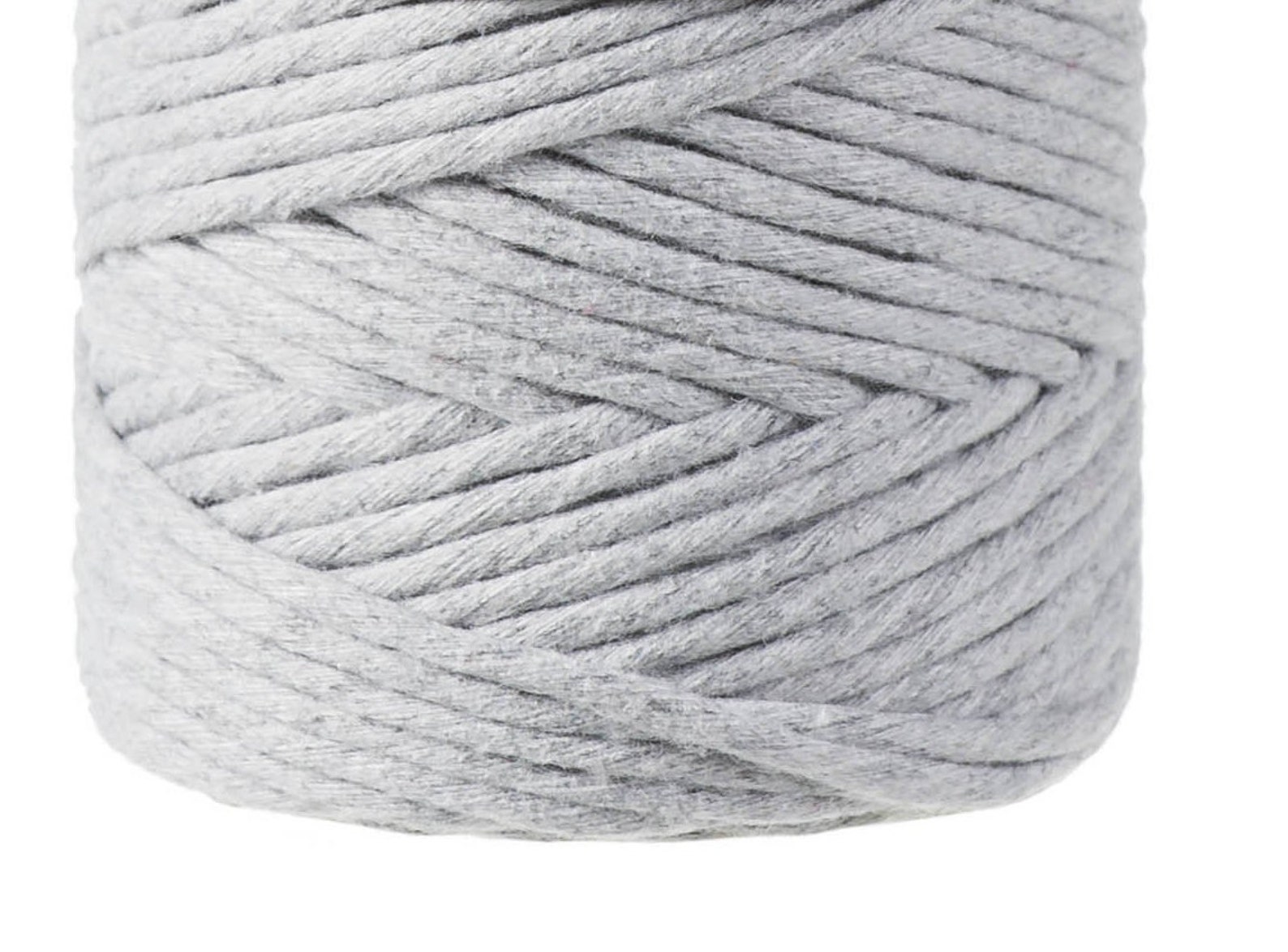 3mm Light Grey Single Strand Macrame Cord/ Bobbiny /macrame | Etsy
