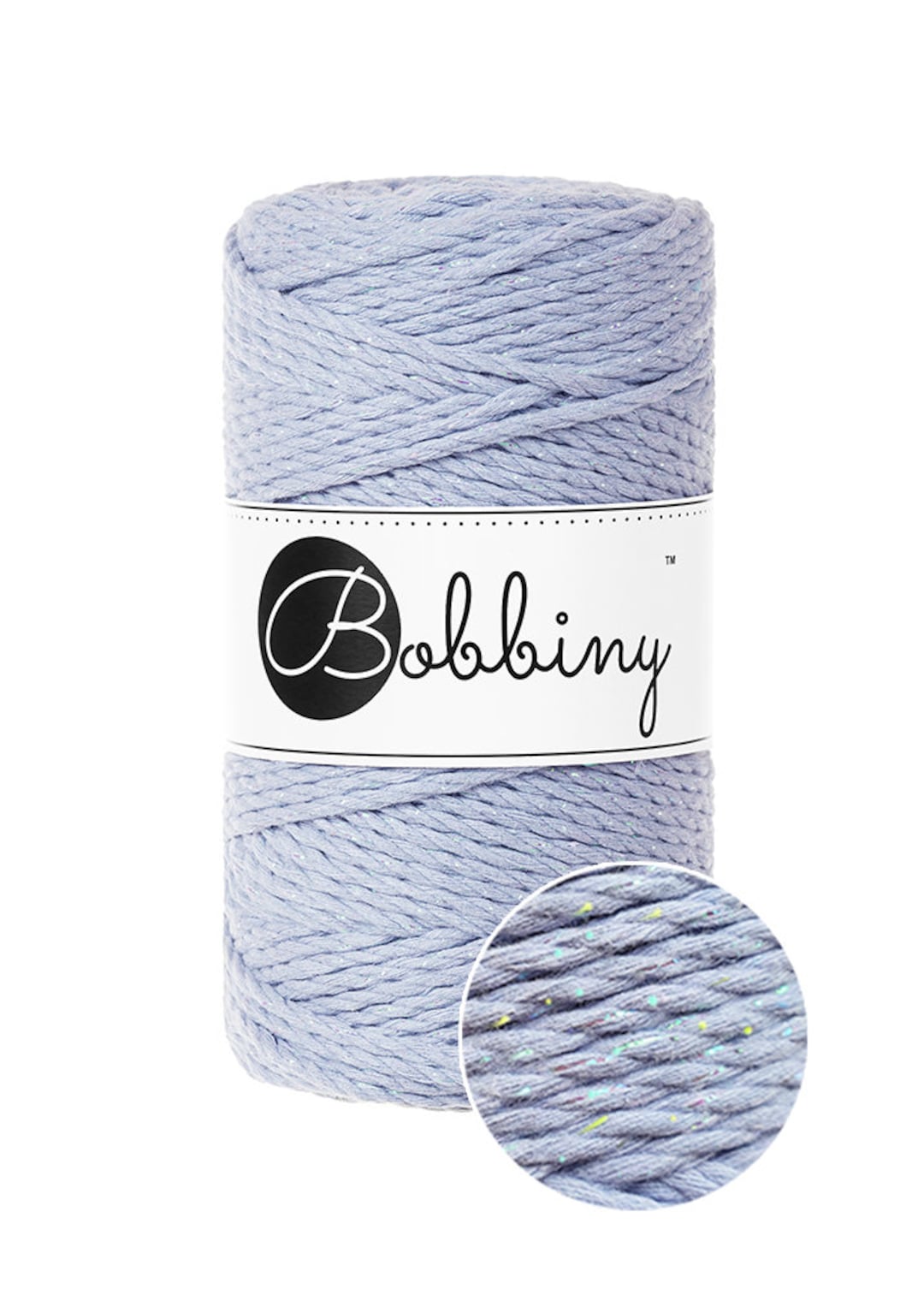 3mm Iris Blue Macrame Cord: Supersoft Twisted Cotton, 108 Yards - Etsy