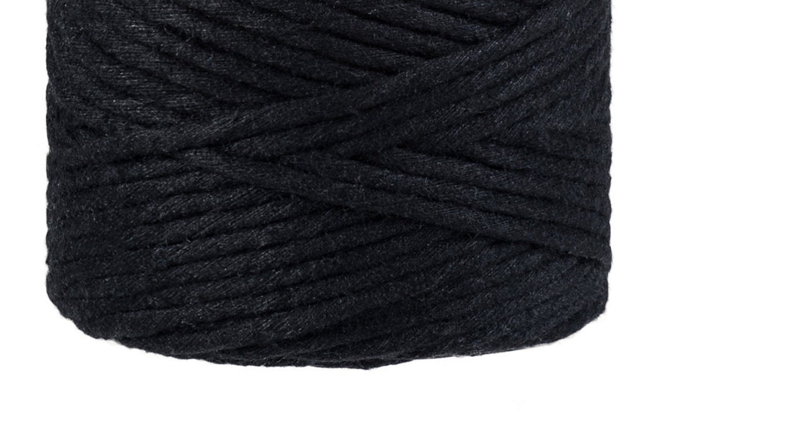 3mm Black Single Strand Macrame Cord/ Bobbiny /macrame Cord/ - Etsy