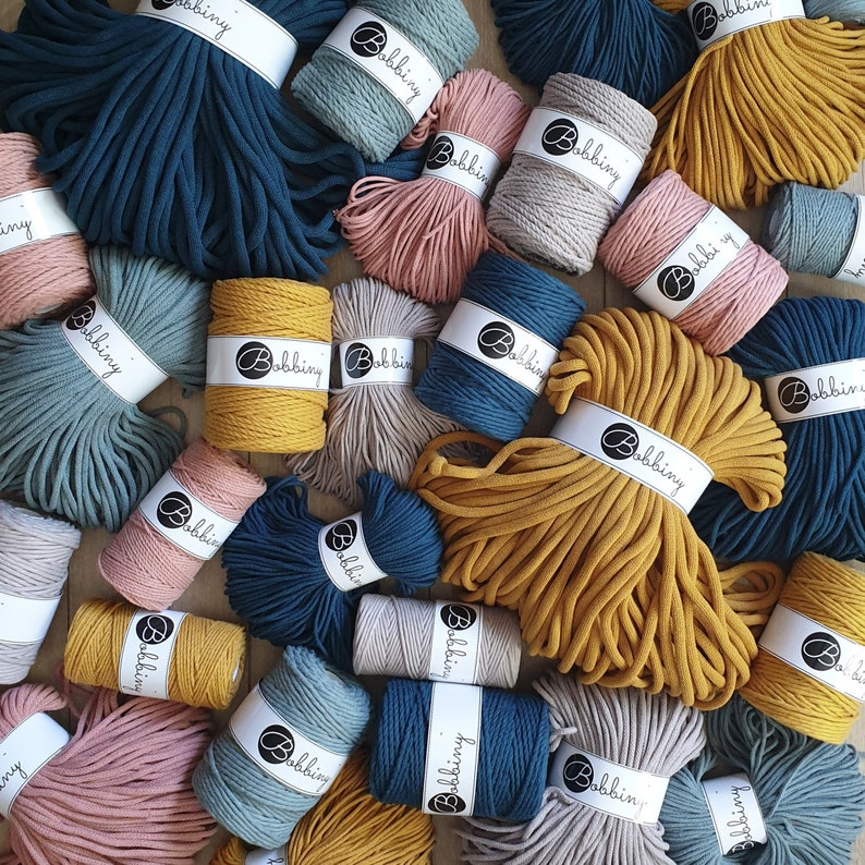 5MM Macrame Cord Beige 3 Ply/bobbiny Macrame Cord/ Soft - Etsy