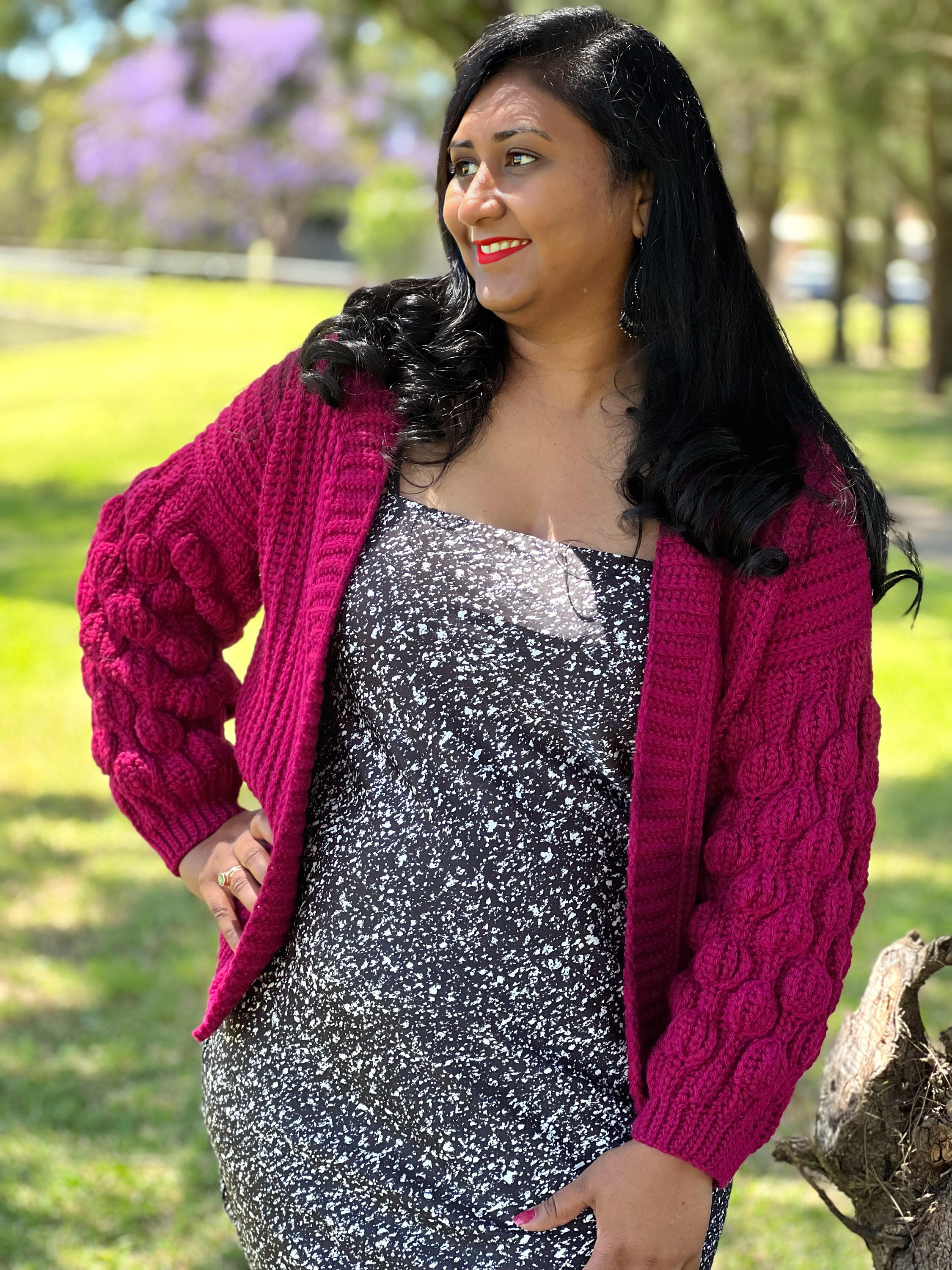 Crochet Cardigan Pattern PDF (english + Español) - Pop Cardi - Etsy