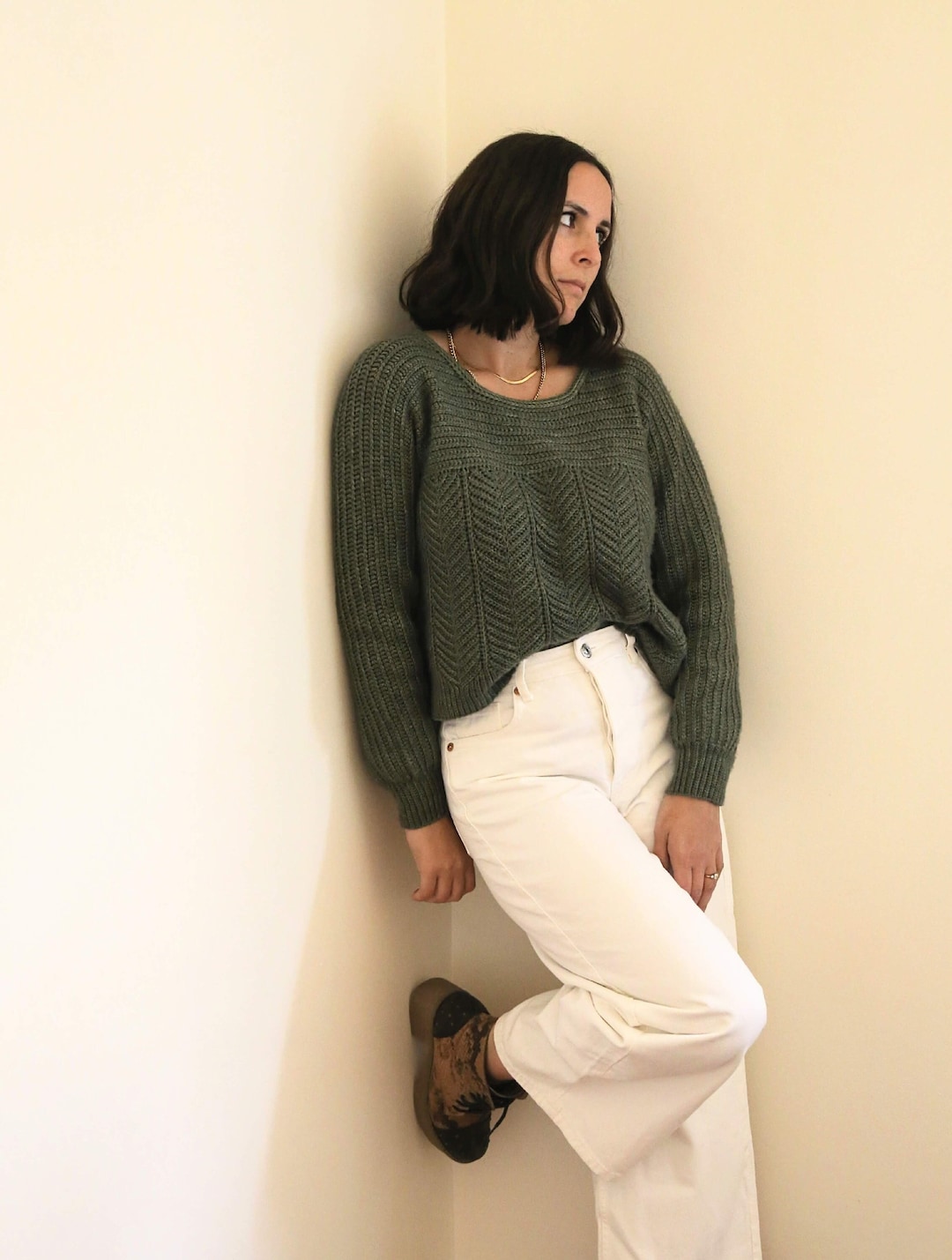 Crochet Sweater Pattern PDF (english + Español) - Selva Tee & Sweater ...