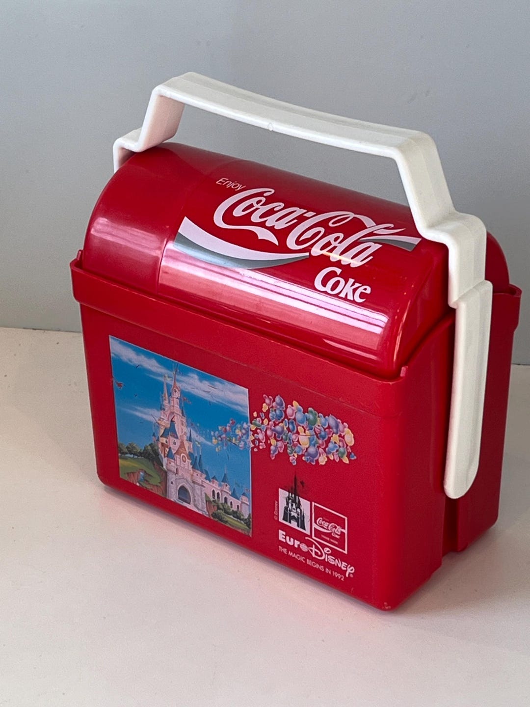 Coca-cola Lunch Box and Cup, Euro Disney 1992 - Etsy