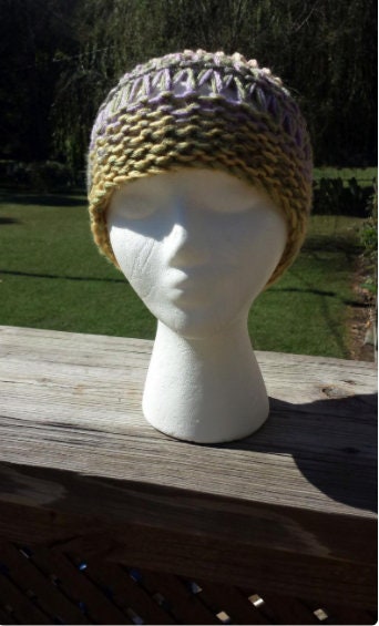 Loom Knit Drop Stitch Hat Pattern - Etsy