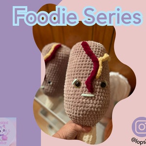 Corn Dog Plush - Crochet Pattern - NO SEW - PDF - Plushie L Kawii - Etsy
