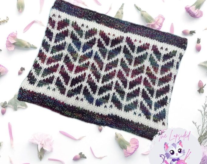 KNITTING PATTERN: the Holly Berry Cowl / Knit Cowl Pattern, Stranded ...