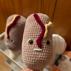 Corn Dog Plush - Crochet Pattern - NO SEW - PDF - Plushie L Kawii - Etsy