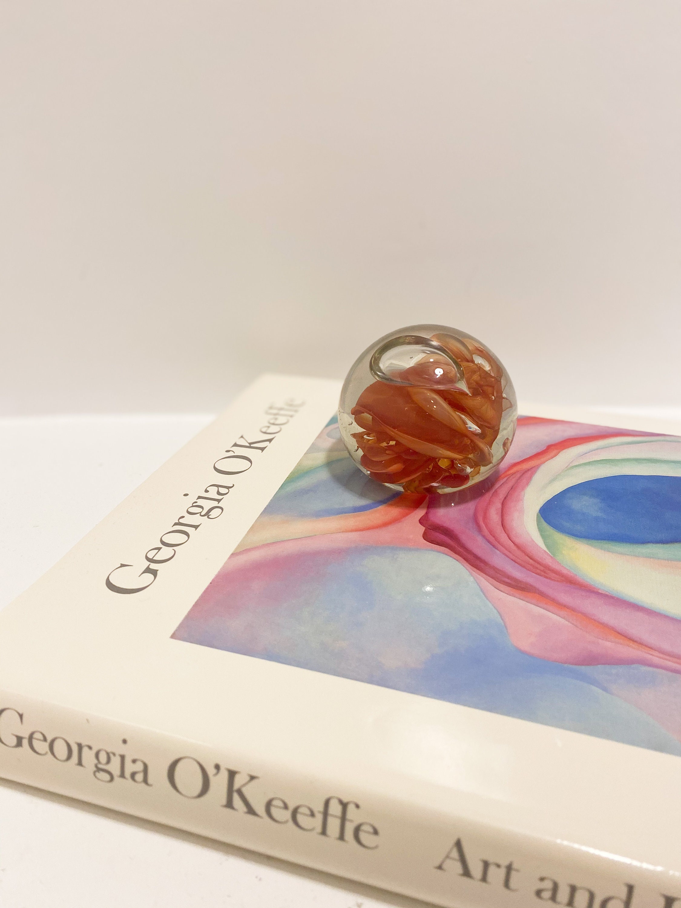 Vintage Brian Lonsway Art Glass Paperweight - Etsy