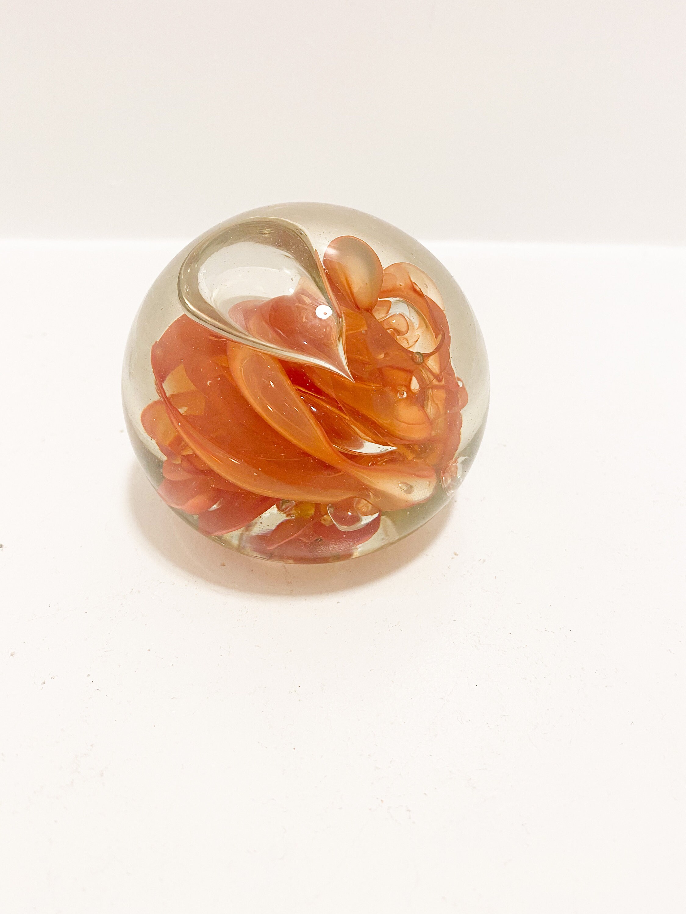 Vintage Brian Lonsway Art Glass Paperweight - Etsy