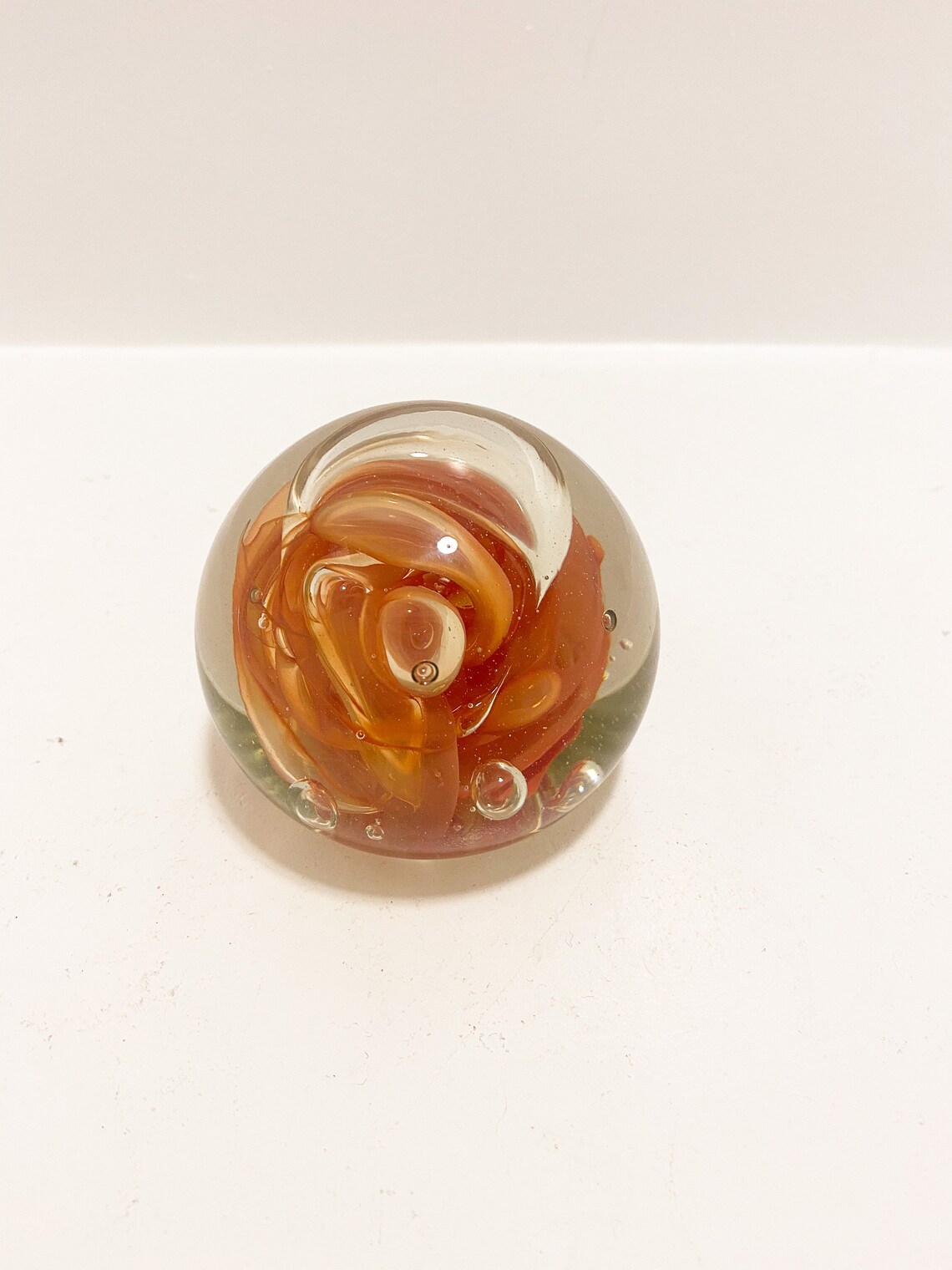 Vintage Brian Lonsway Art Glass Paperweight - Etsy