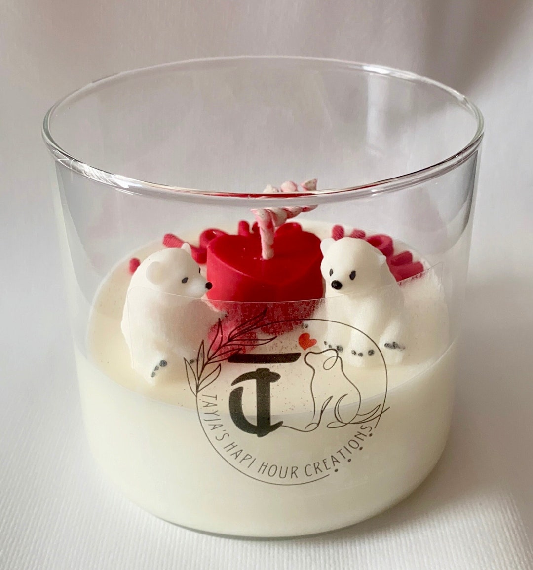 12 Oz Polar Bears Love Valentine Scented Candle - Etsy
