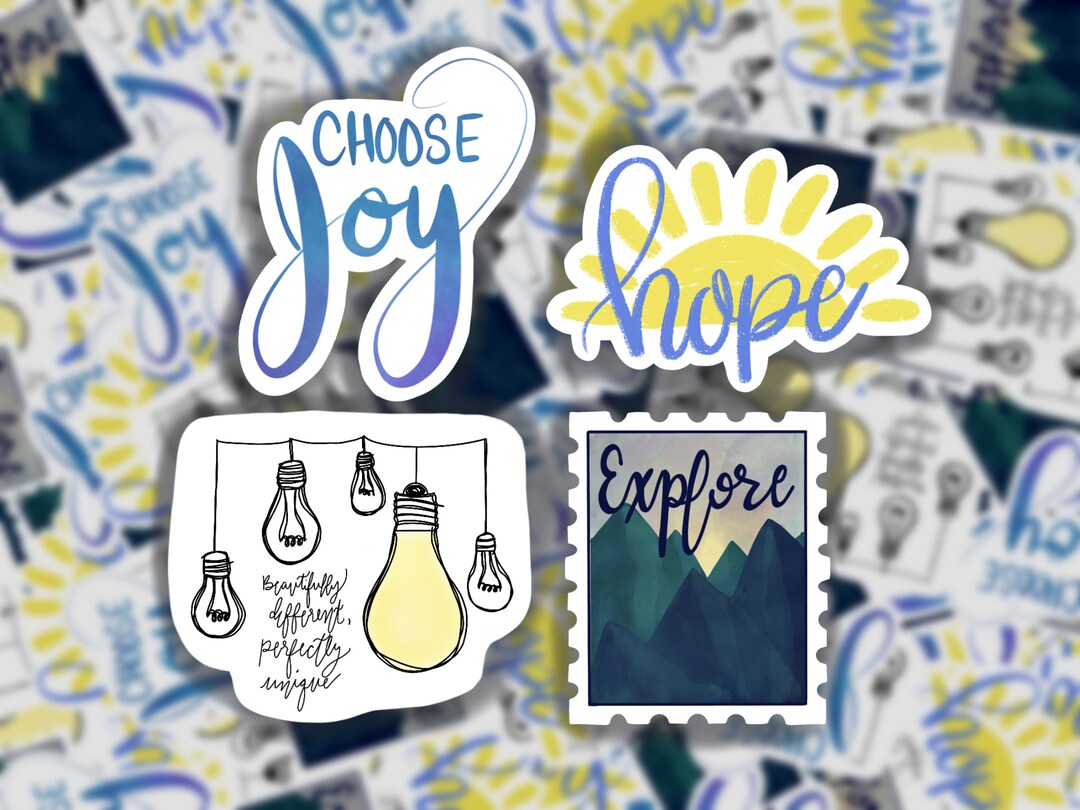 Inspirational Words Sticker Variety Pack | Vinyl Sticker | Laptop ...