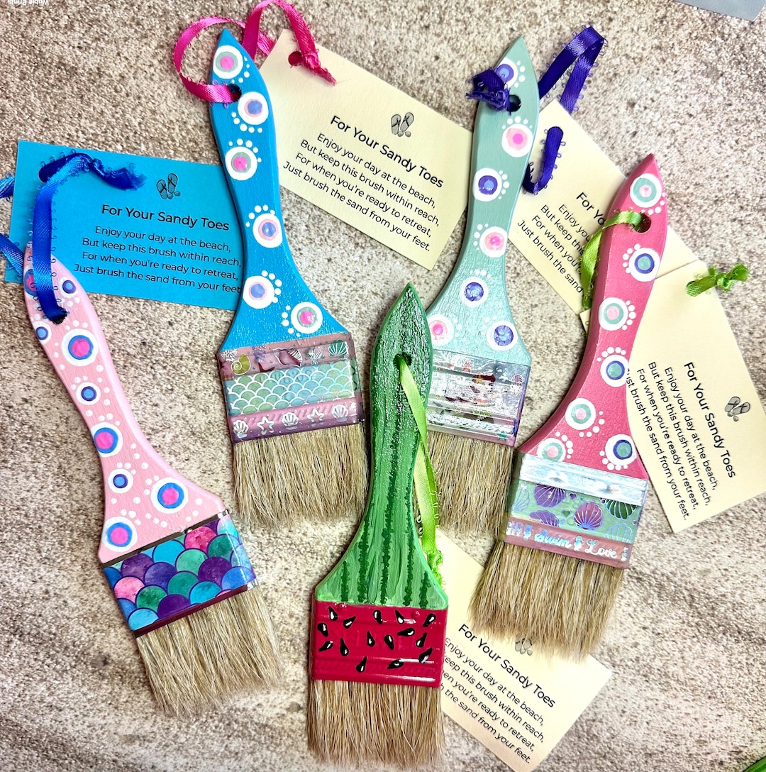 Beach Brush for Sandy Toes, Beach Wedding Favors, Bridal Shower Gifts ...