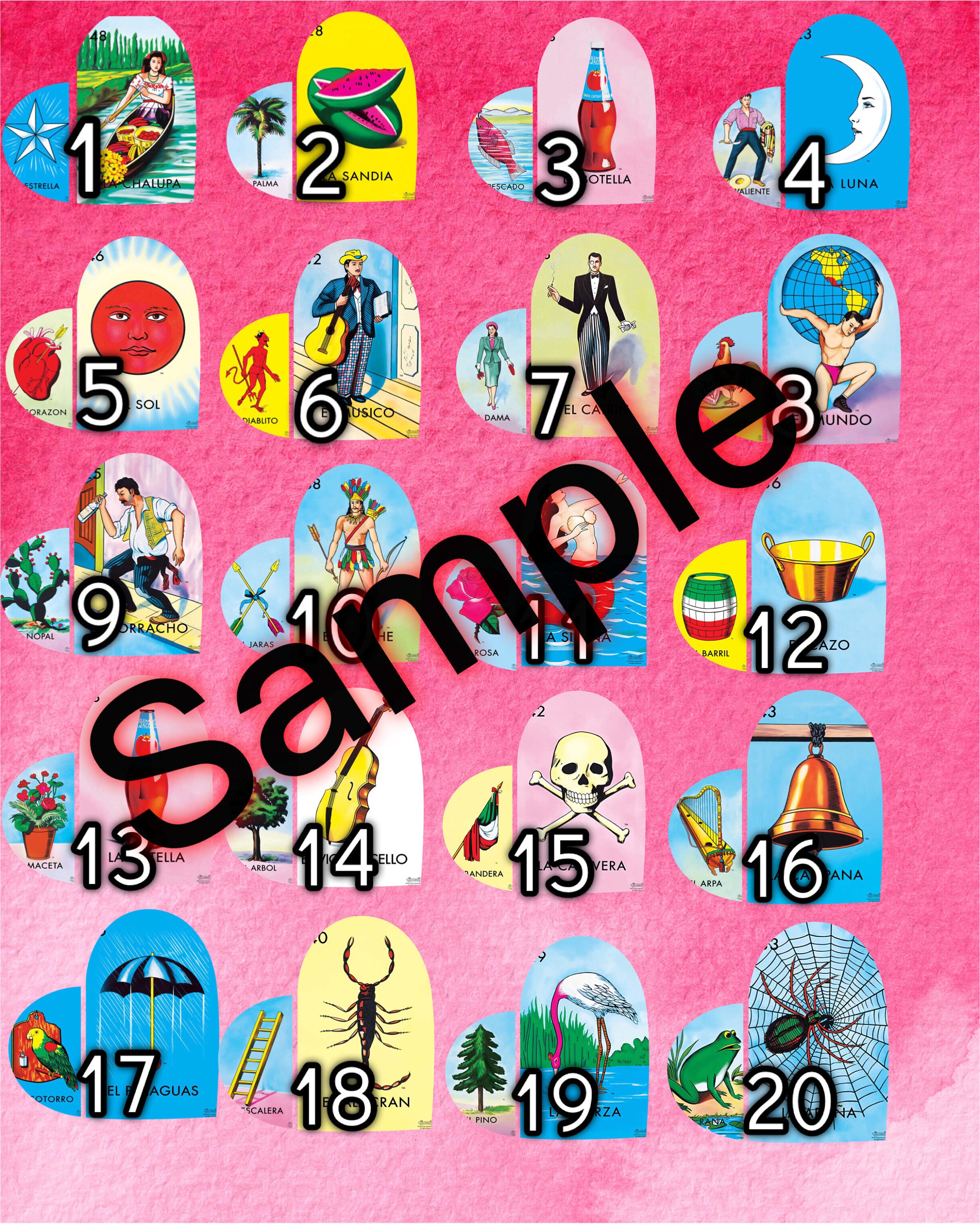 Loteria Board For Digital Use | Etsy