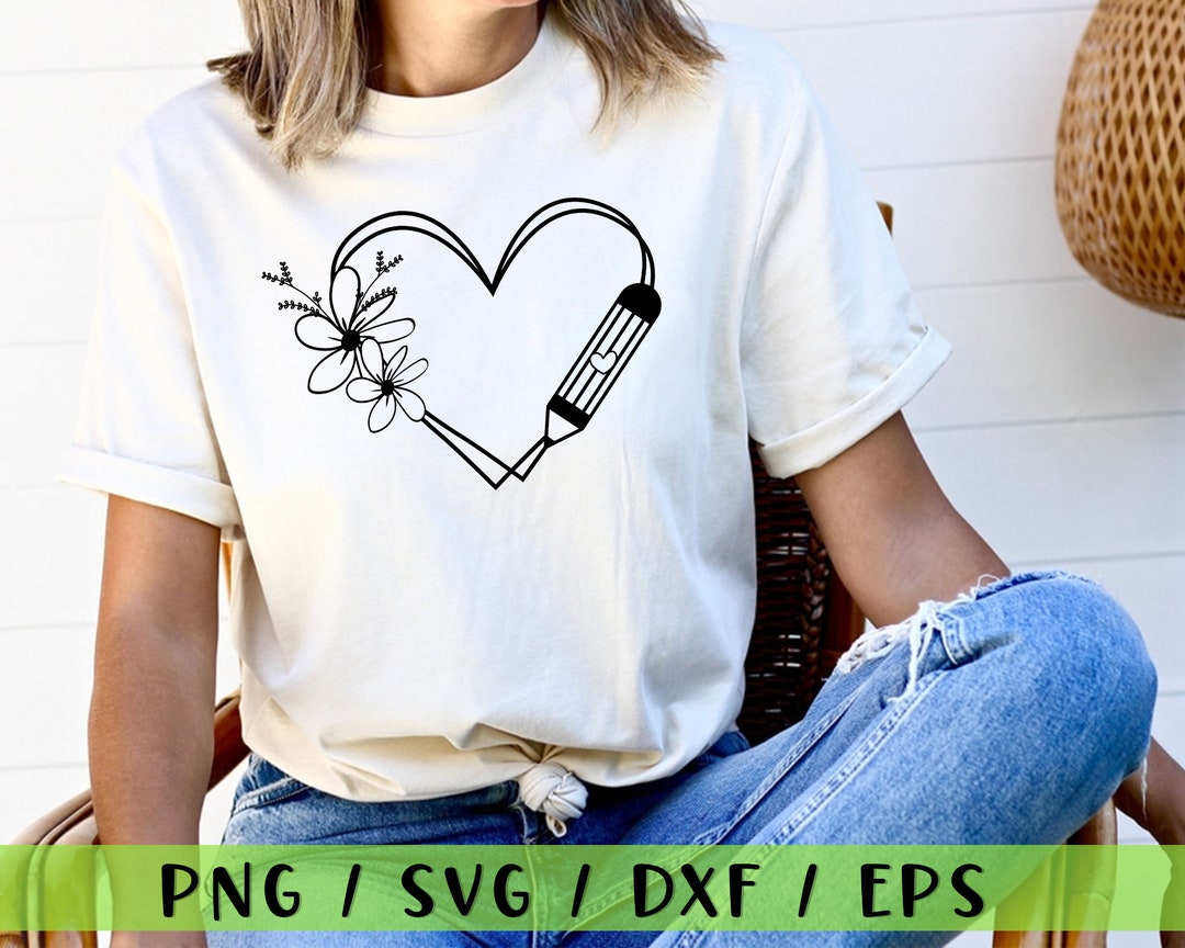 Teacher Svg, Teacher Heart Svg, School Svg, Back to School Svg, School ...