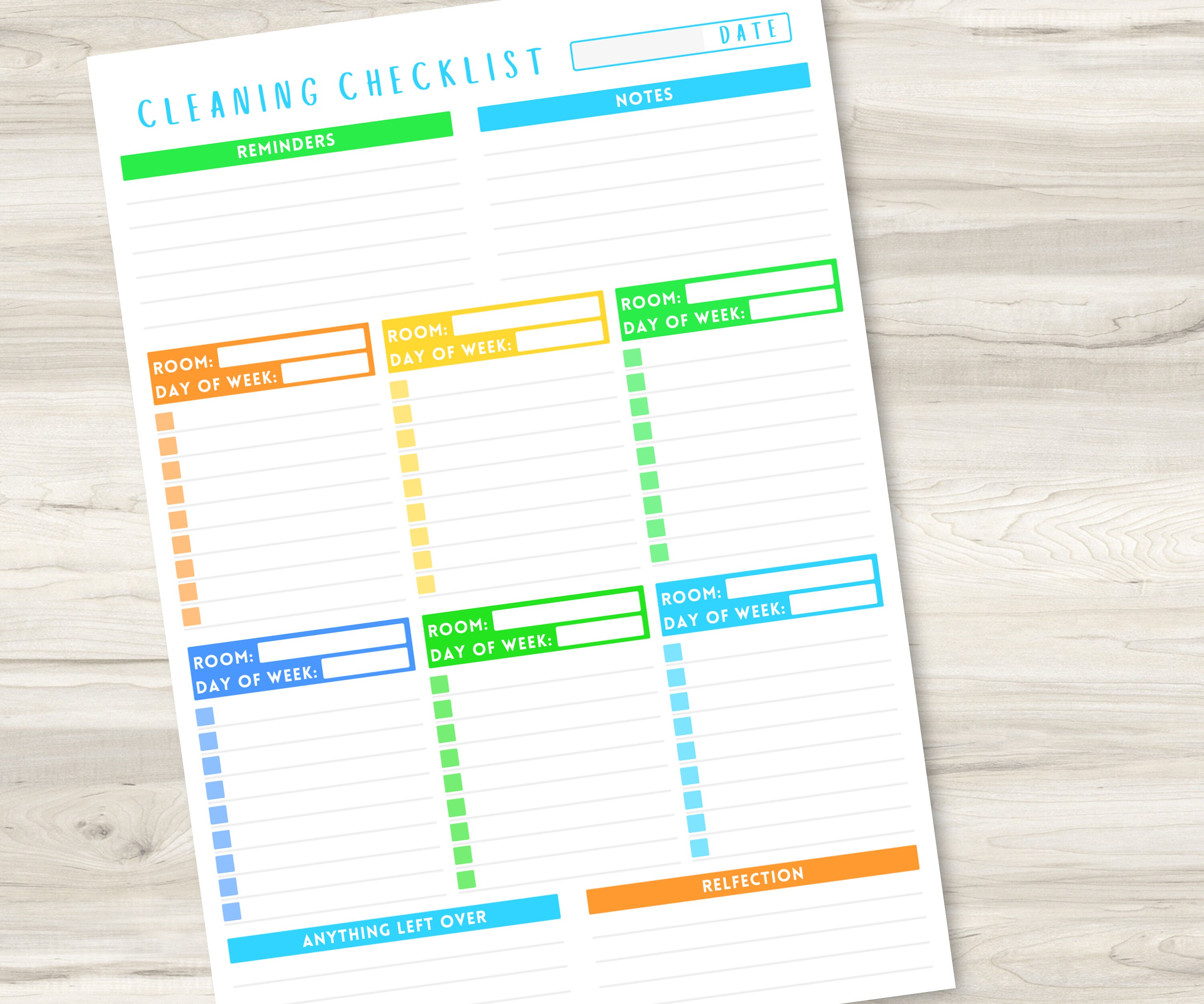 Cleaning Checklist Bundle Cleaning Checklist Cleaning - Etsy