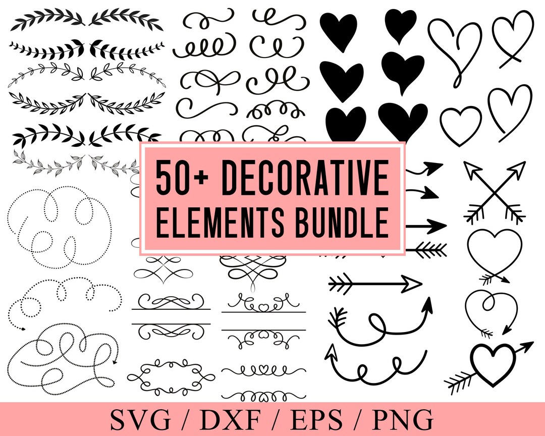 Ornaments Svg, 50+ Decorative Elements SVG, Text Decoration Svg ...
