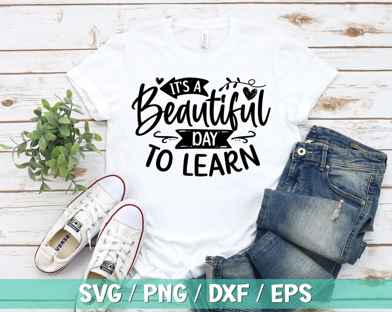It's A Beautiful Day to Learn Svg Teacher Svg File - Etsy