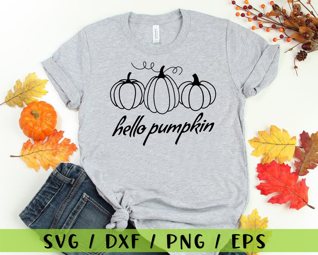 Hello Pumpkin Svg, Pumpkin Svg, Fall Svg, Happy Fall Svg, Autumn Svg ...