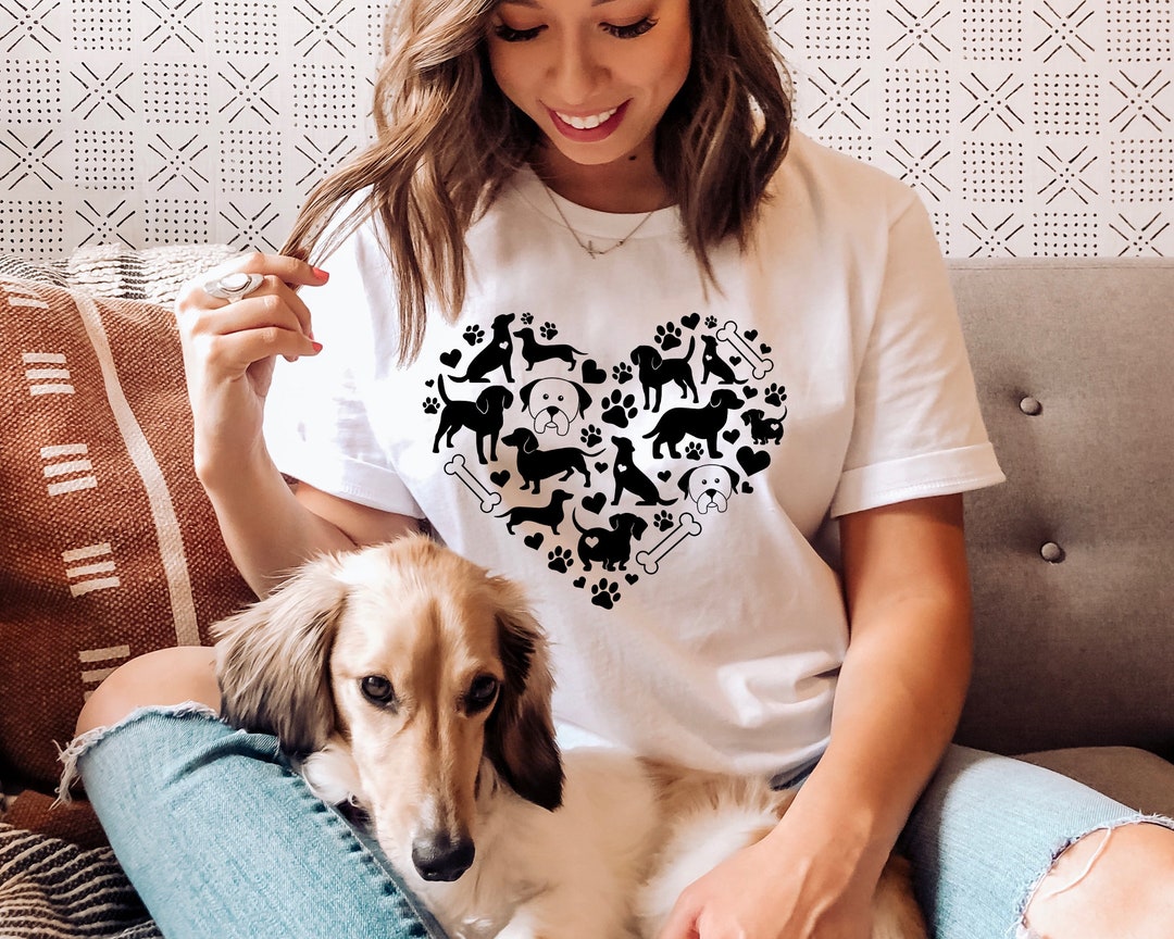 Dog SVG, Dog Doodle Heart SVG, Dog Mom SVG, Dog Lover Svg, Kommerzielle Nutzung, Cricut and ...