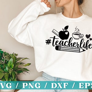 Teacher Life Svg, Teacher Gif Svg, Teacher Svg, Teach Svg, Teacher ...