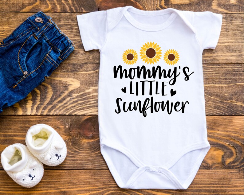 Mommy's Little Sunflower SVG Little Baby S Baby's - Etsy