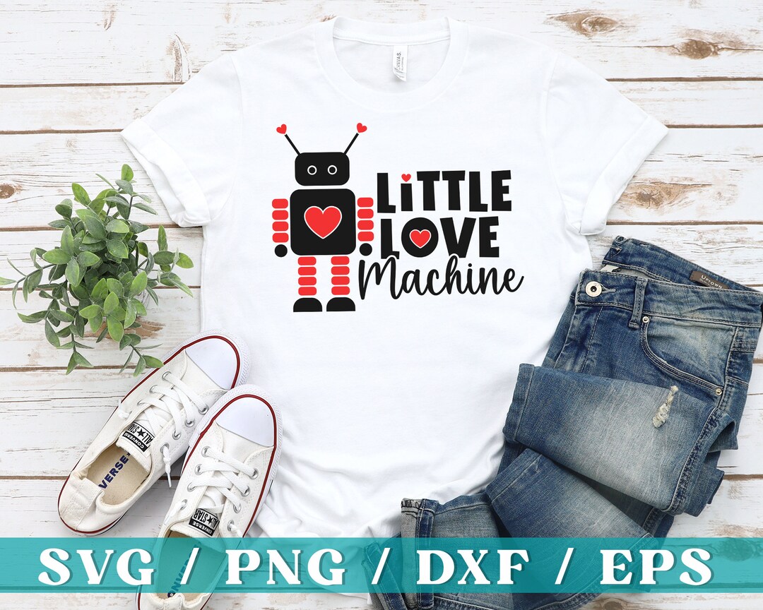Little Love Machine SVG, Boy's Valentine Svg, Toddler Valentine Svg ...
