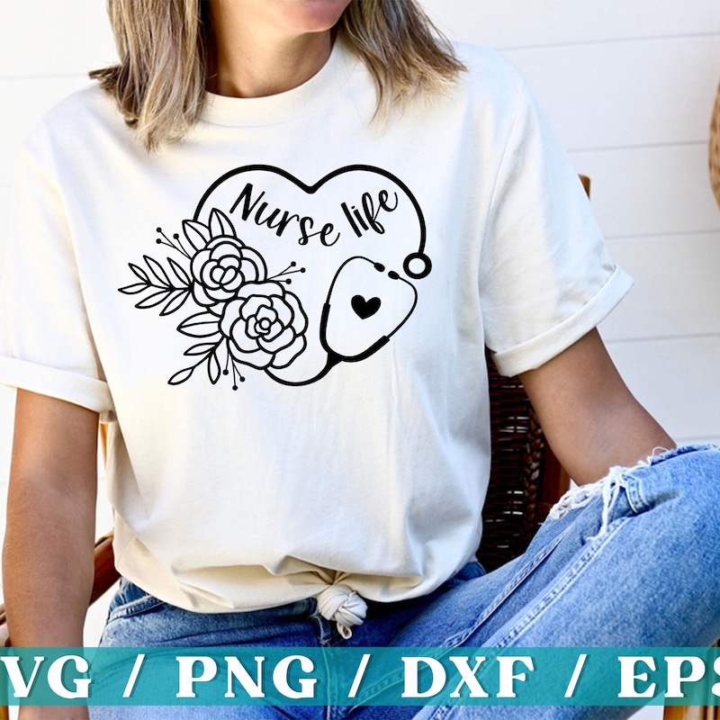 Nurse Life Svg - Etsy