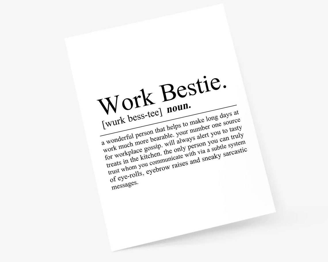 Work Bestie Definition Svg Work Bestie Svg Work Bestie - Etsy