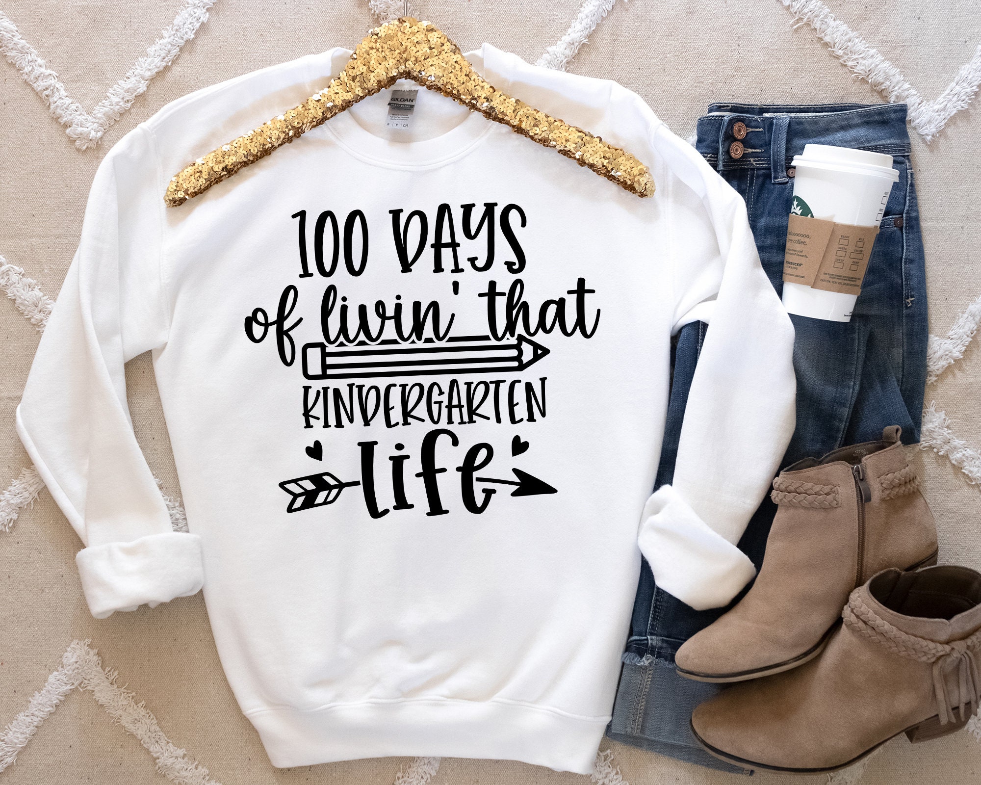 100 Days of Kindergarten Svg, School Svg, Kindergarten Svg ...