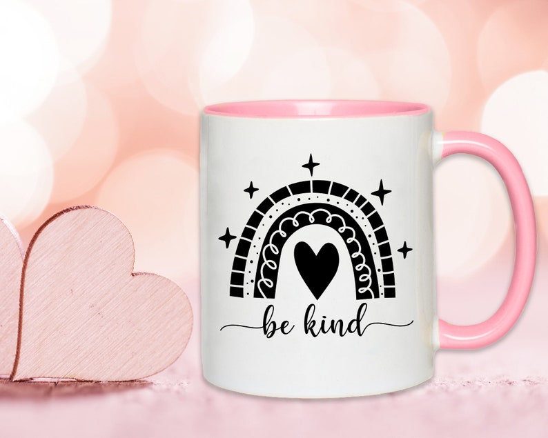 Boho Rainbow SVG Be Kind Svg Rainbow With Heart Svg - Etsy