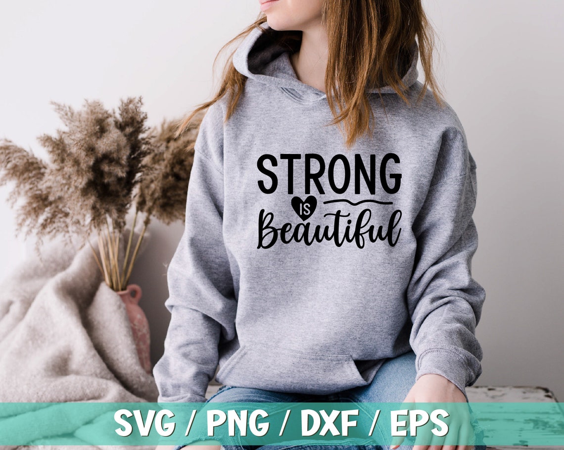 Strong is Beautiful Svg Motivational Svg Boss Babe SVG - Etsy