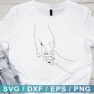 Dad Hand Child Svg, Holding Hands Svg, Dad Hand Svg, Father's Day Svg ...