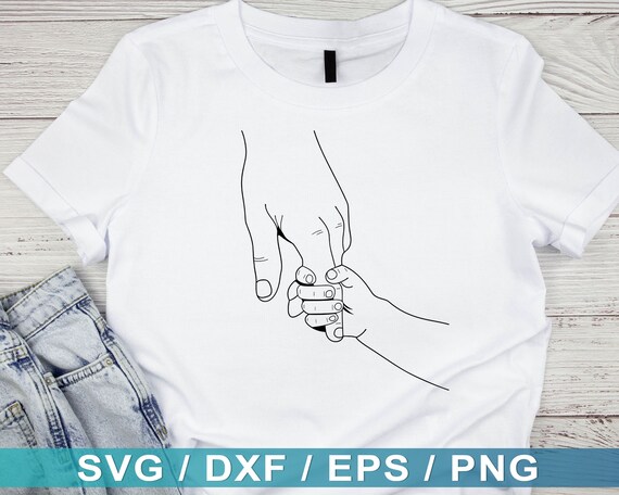Dad Hand Child Svg Holding Hands Svg Dad Hand Svg - Etsy