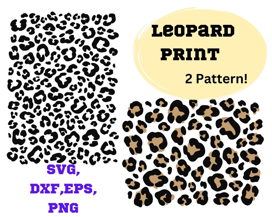 Leopard SVG, Leopard SVG Bundle, Leopard Print SVG, Cheetah Print, Layered Leopard Print ...