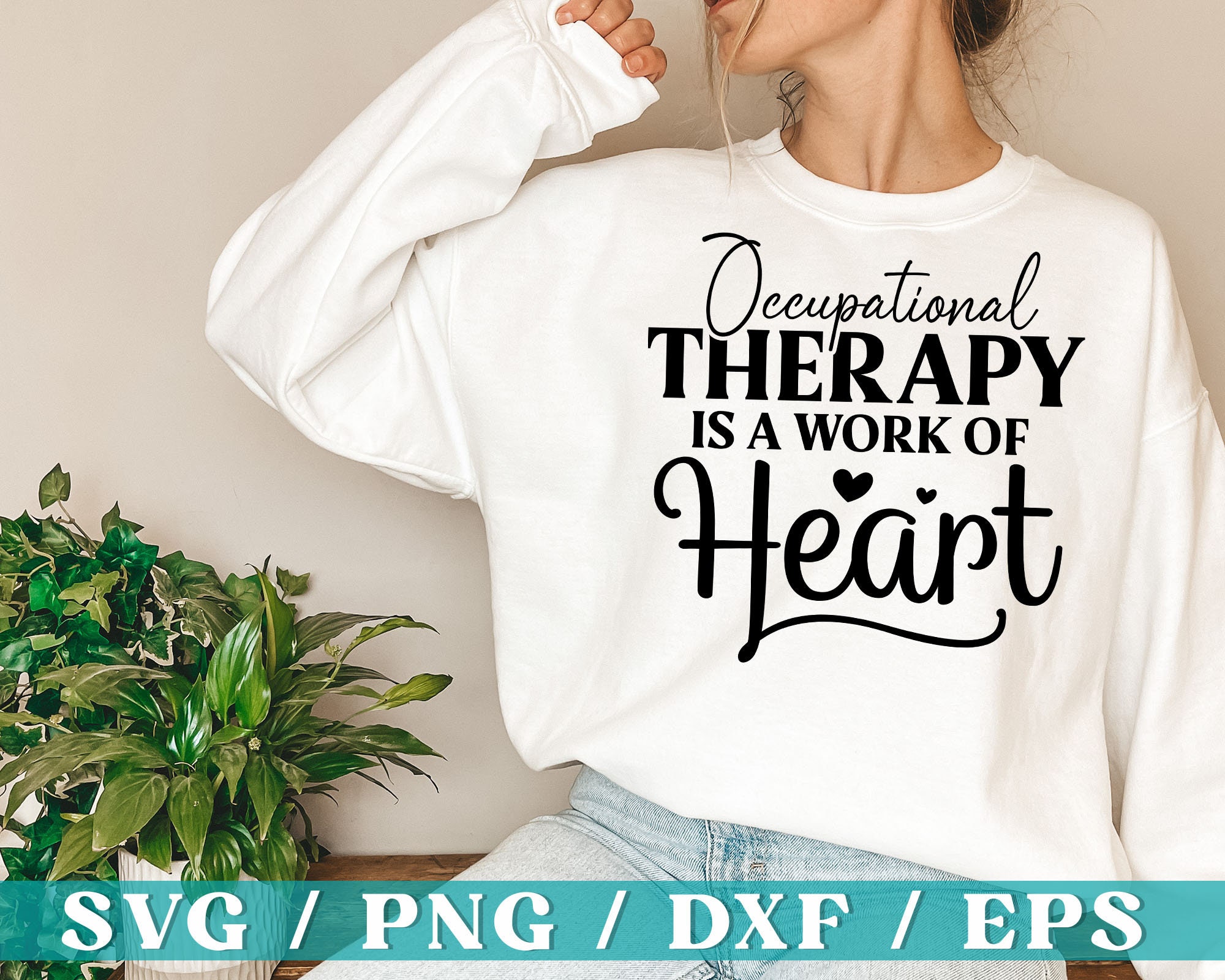 Occupational Therapy is a Work of Heart Svg OT Svg - Etsy