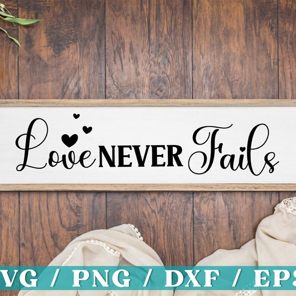 Love Never Fails Sign - Etsy