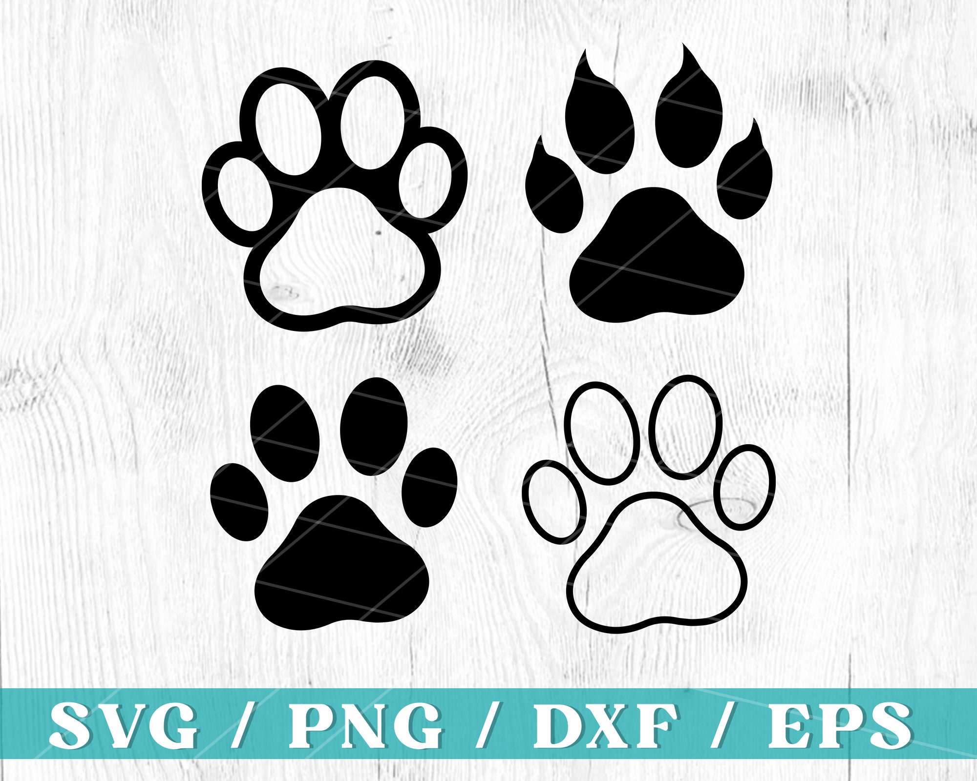 Dog Paw Svg, Paw Svg, Paw Print Svg, Dog Paw Vector Svg, Cricut and ...