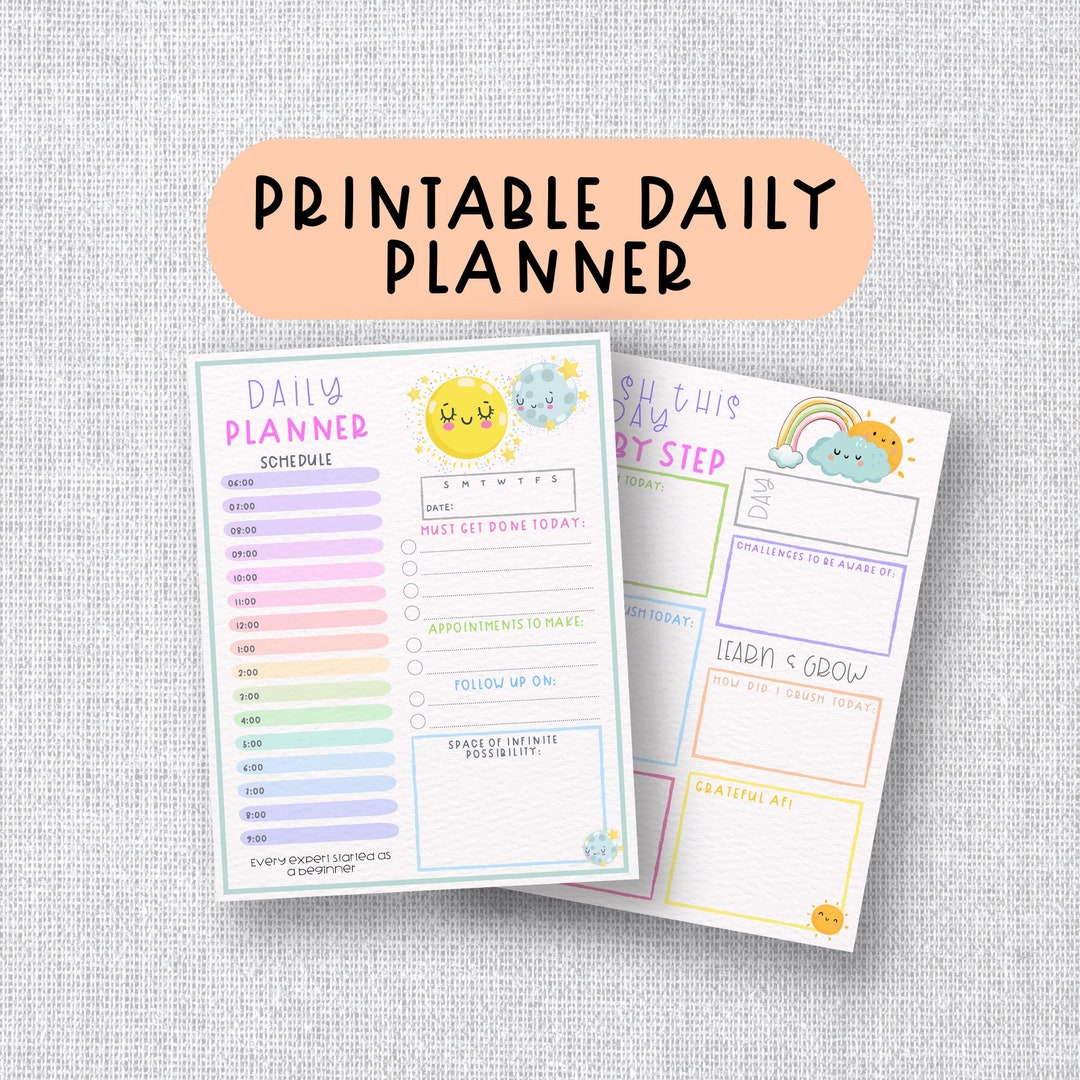 2022 Printable Daily Planner Instant Download, Perfect for Busy Moms ...